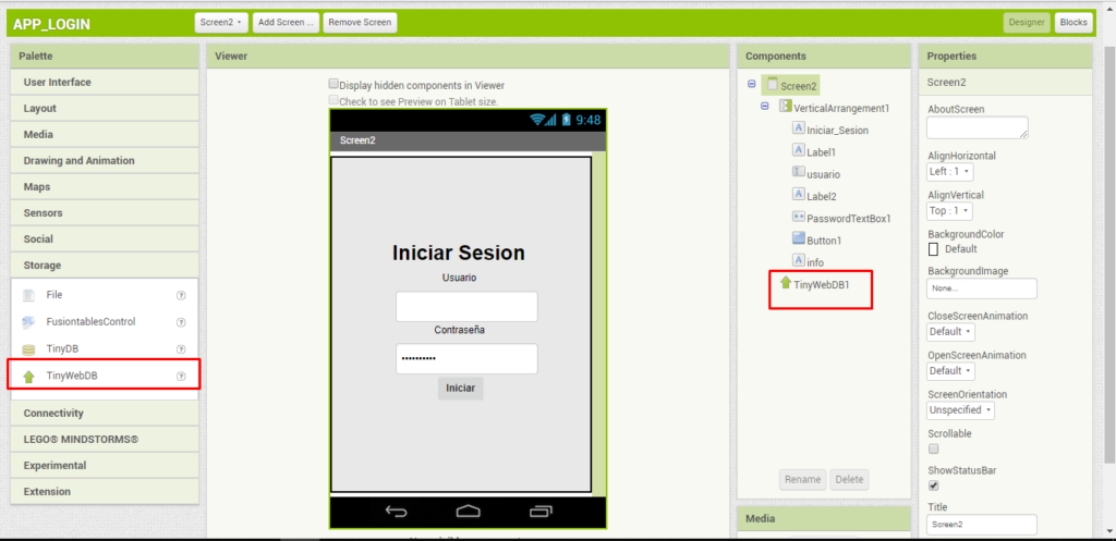 App Inventor: App con LOGIN y SIGN-UP online | Aplicación con USUARIO y ...