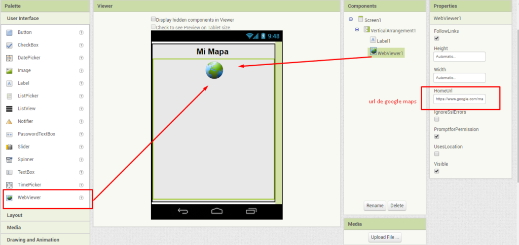 APP INVENTOR: Como insertar o agregar mapa de GOOGLE MAPS - Yo Androide