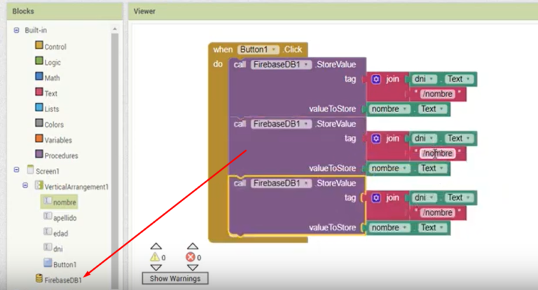 App Inventor con Firebase: Guardar y recuperar datos - Yo Androide